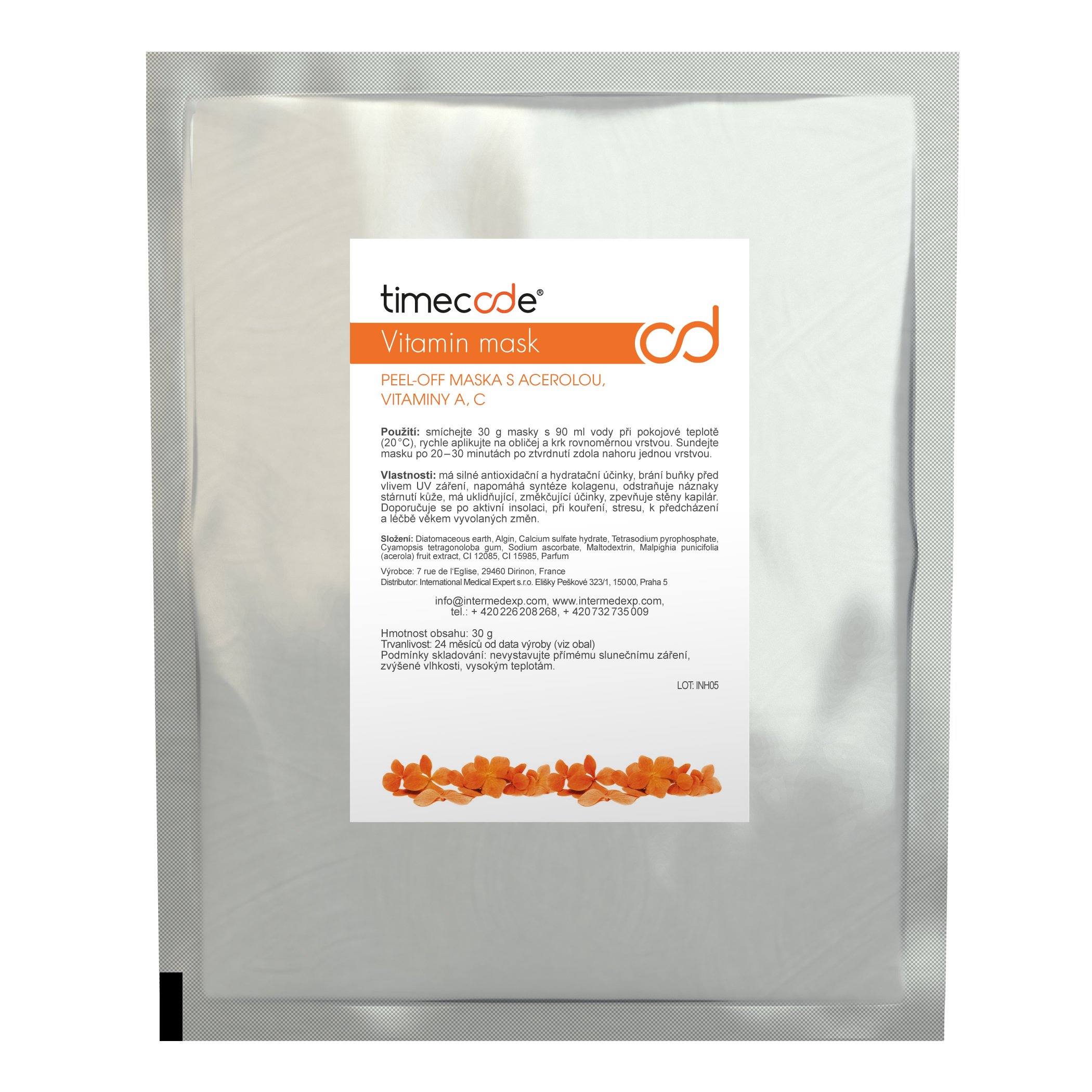 Timecode Vitamin Mask - Vitamínová Alginátová Maska 30 g